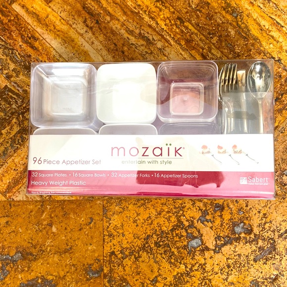Sabert Mozaik | Dining | 96 Piece New Appetizer Set New In Unopened Box ...